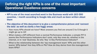 Why should we talk about KPO and not KPI and make the K useful | PPT