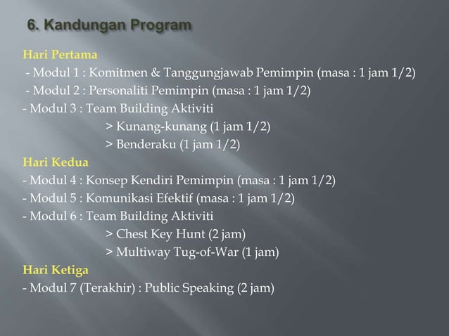 Kpp6044 draf modul kepimpinan & team building | PPT
