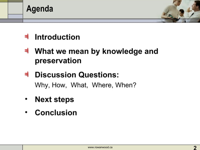 Knowledge Preservation in the Public Service | PPT | Business ...