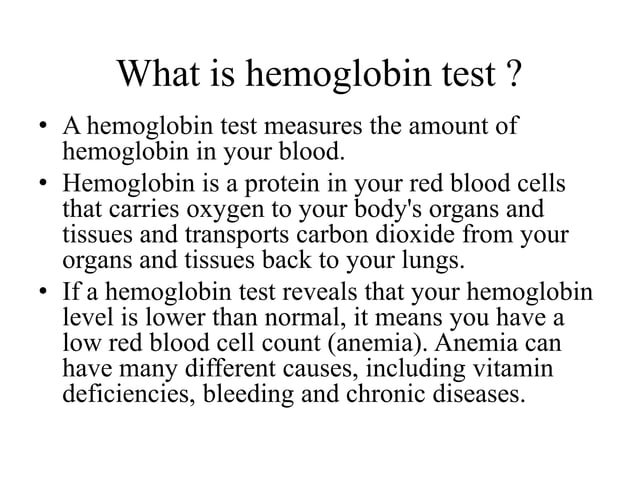 HEMOGLOBIN DETERMINATION | PPTX