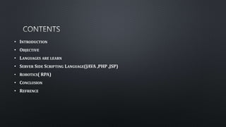 Industrial Training Report For AI development with python use | PPTX