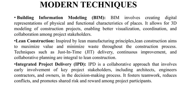 modern techniques for construction project management.pptx ...