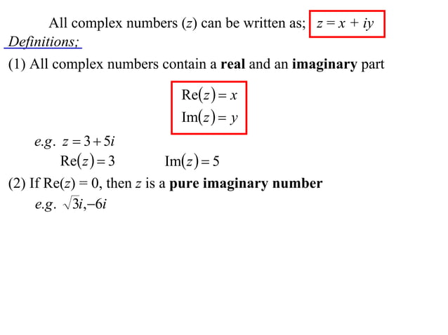 X2 T01 01 complex number definitions