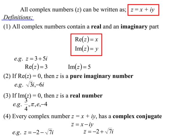 X2 T01 01 complex number definitions