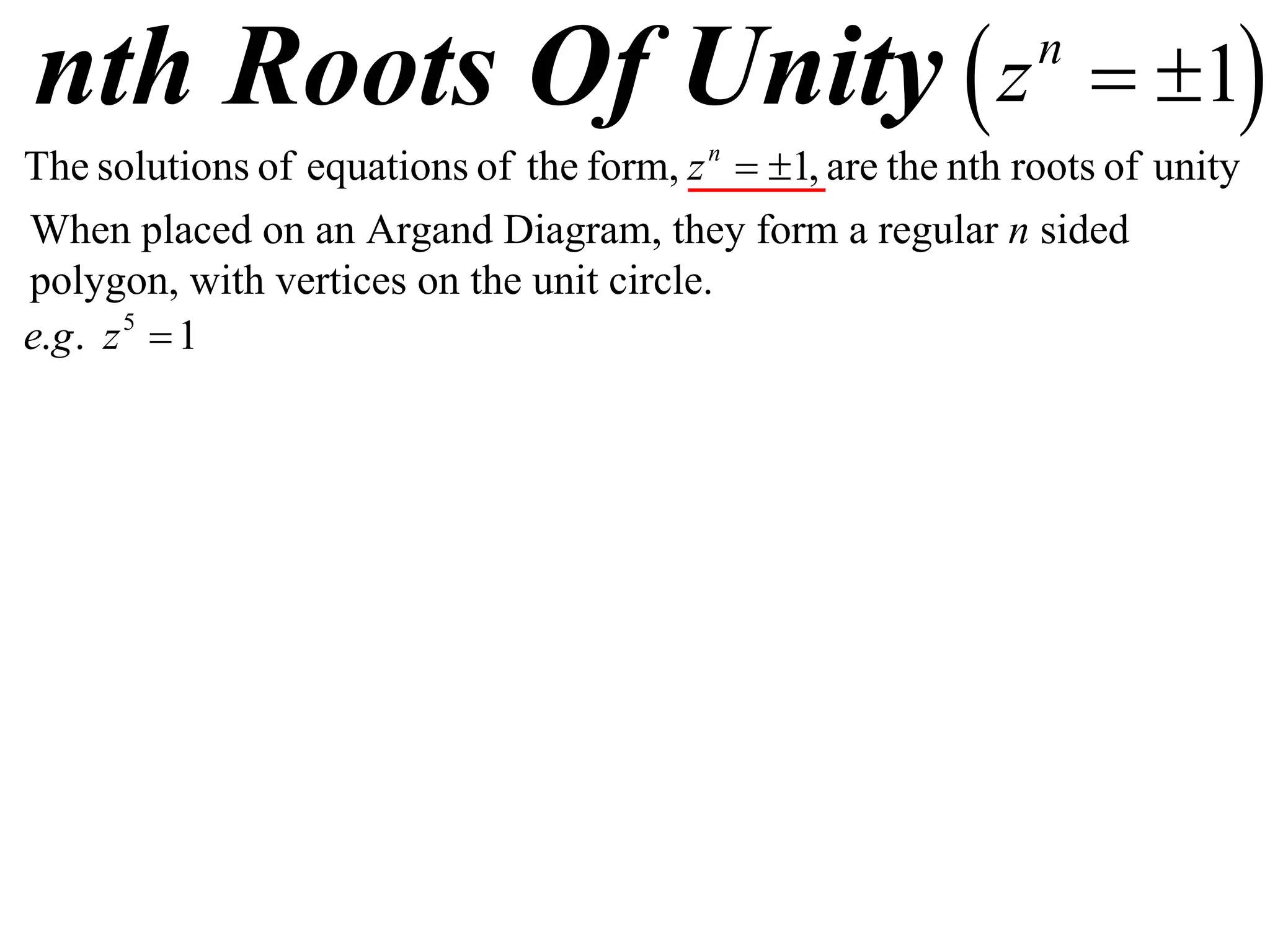 X2 T01 07 nth roots of unity | PDF