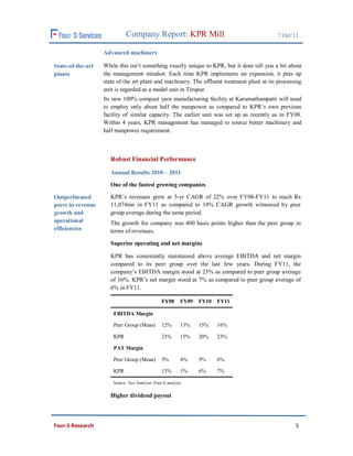 Kpr report | PDF