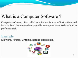 Computer Software and Operating System | PPT