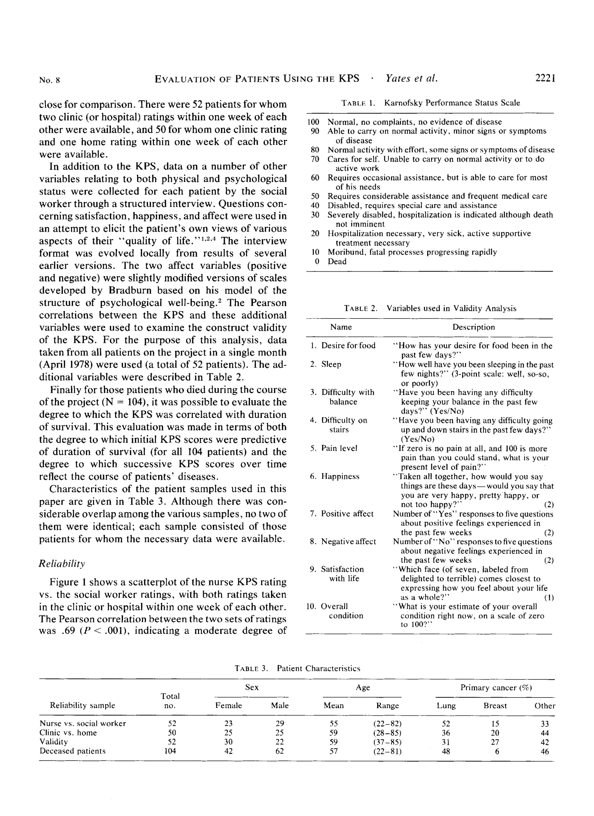 Kps and cancer patients | PDF