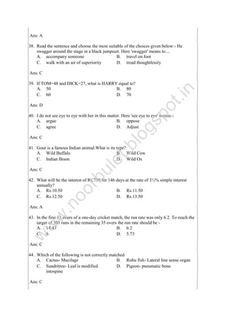 Kps answer keys officel answer key download by nooor_ | PDF