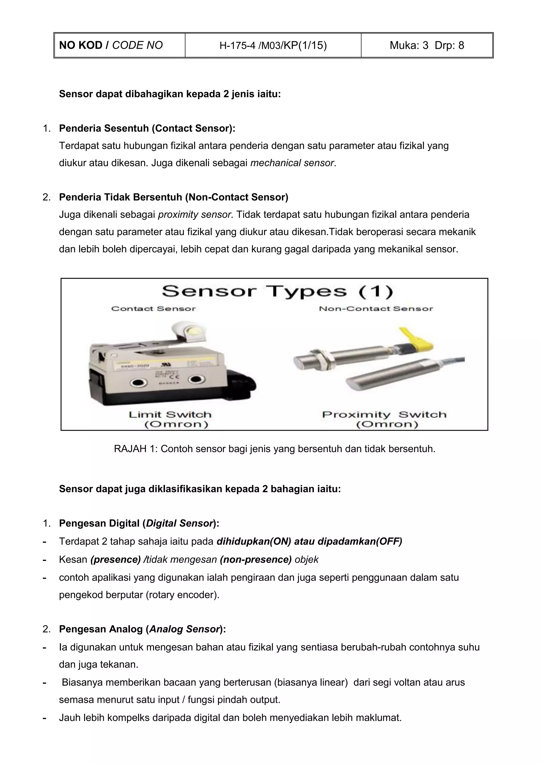 Kertas Penerangan (sensor) | DOCX