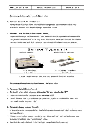 Kertas Penerangan (sensor) | DOCX