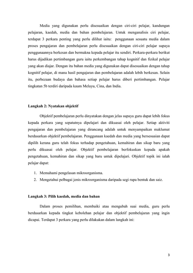 Kpt6043 Tugasan 2 Model Assure | DOCX