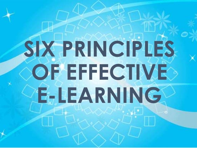 KPT6044 _SIX PRINCIPLES OF EFFECTIVE E-LEARNING