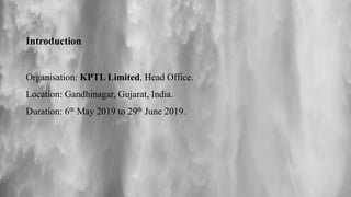 Kptl kalpataru power transmission ltd. 2019 jerin george benny | PPTX