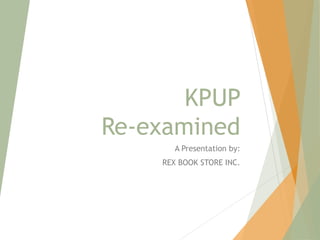 Kpup re examined final2 | PDF