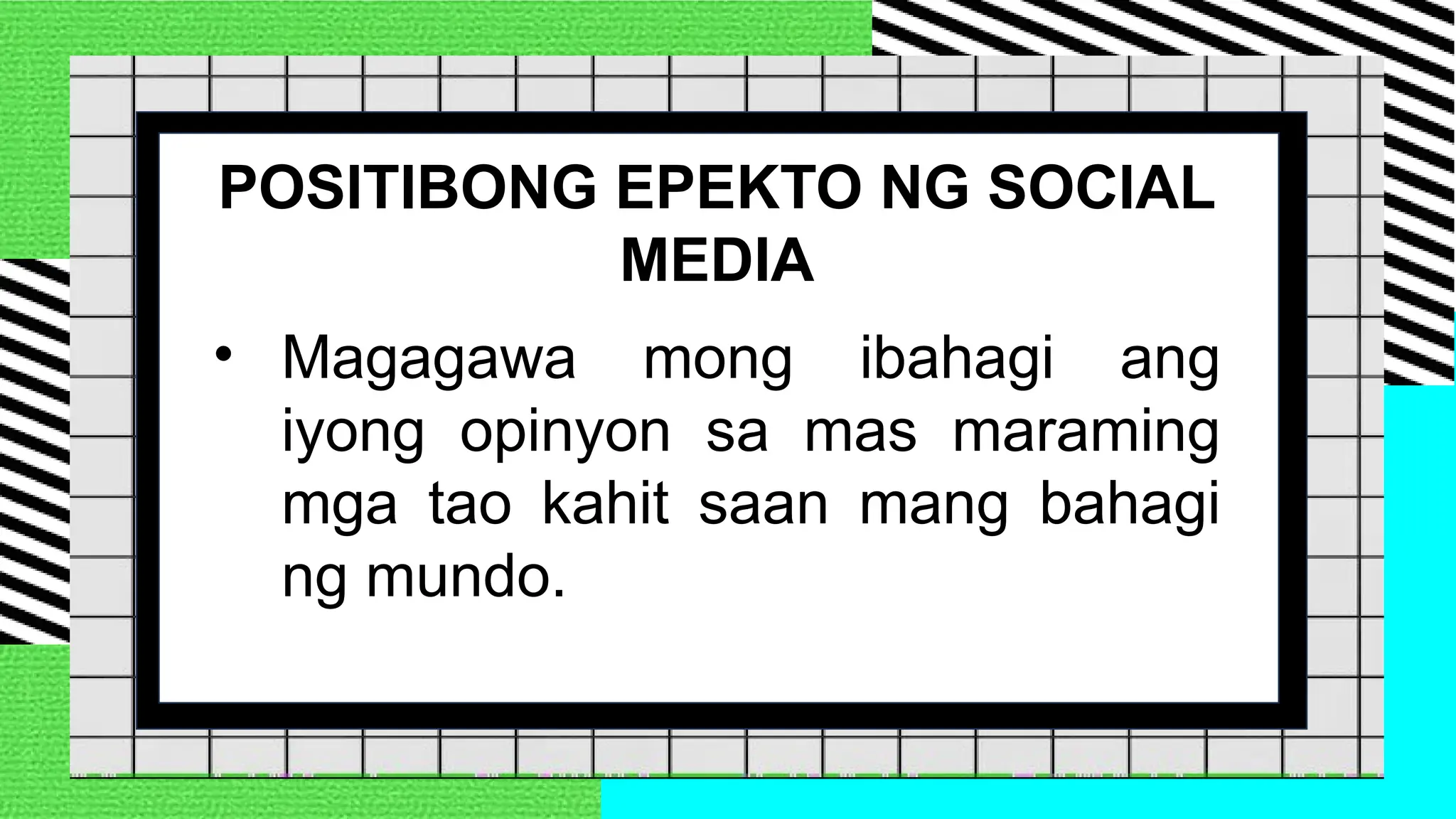 PAGGAMIT NG SOCIAL MEDIA AT EPEKTO NITO. | PPTX