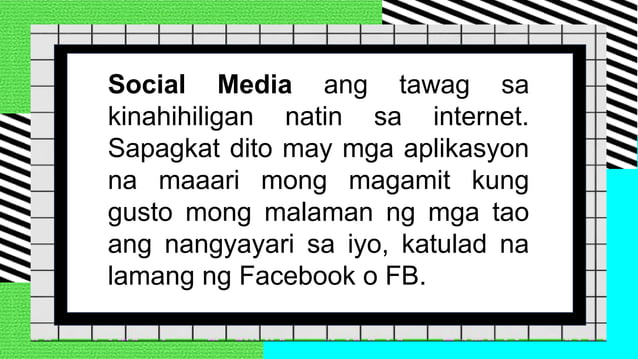 PAGGAMIT NG SOCIAL MEDIA AT EPEKTO NITO. | PPTX