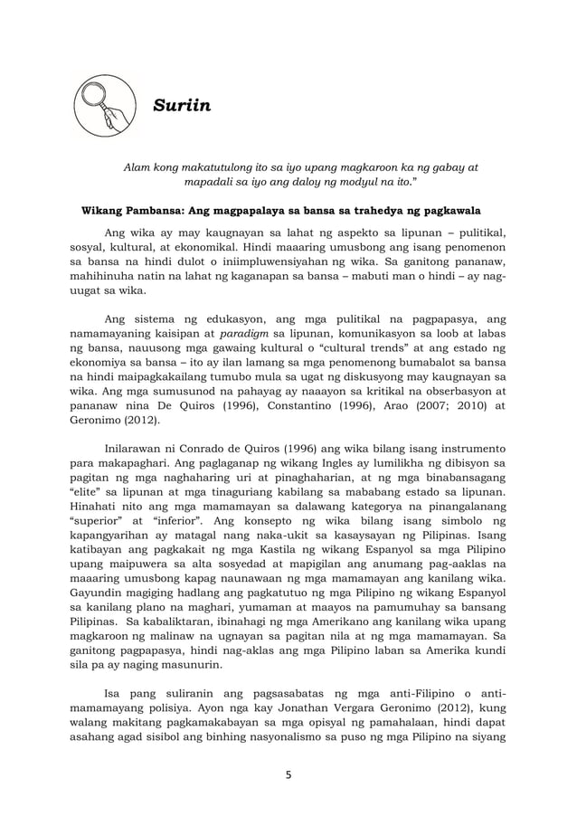 KPWKP_Q1_Module11 Pananaw ng Iba’t ibang Awtor sa Wikang Pambansa.pdf