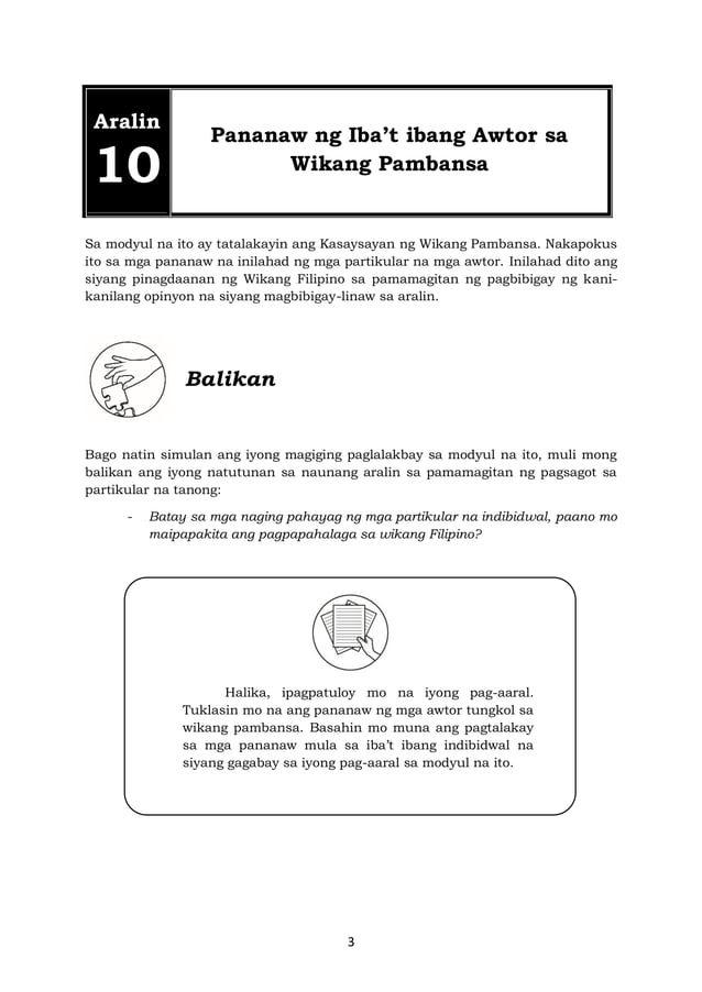KPWKP_Q1_Module11 Pananaw ng Iba’t ibang Awtor sa Wikang Pambansa.pdf