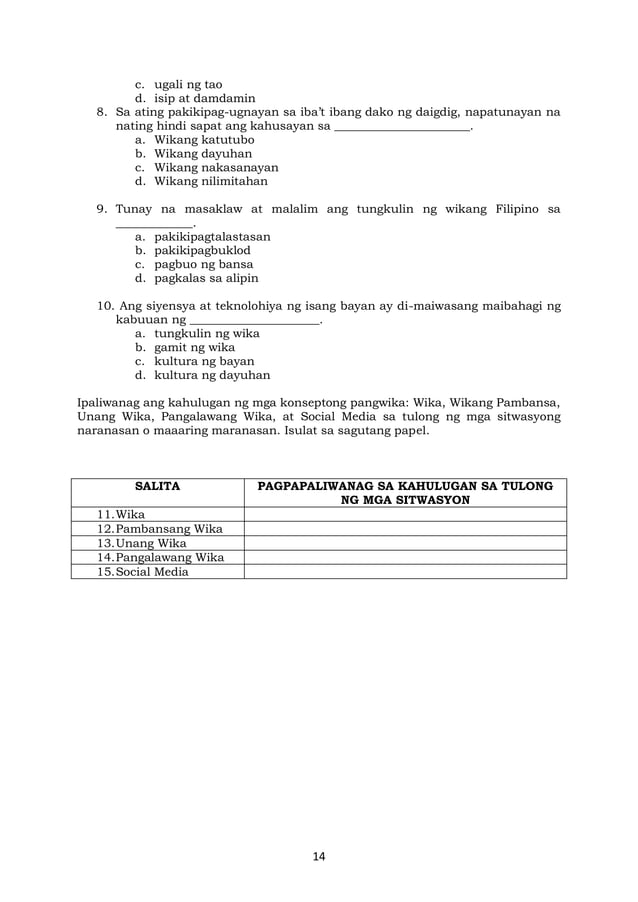 KPWKP_Q1_Module5 Una, Pangalawang Wika, Linggwistikong Komunidad.pdf