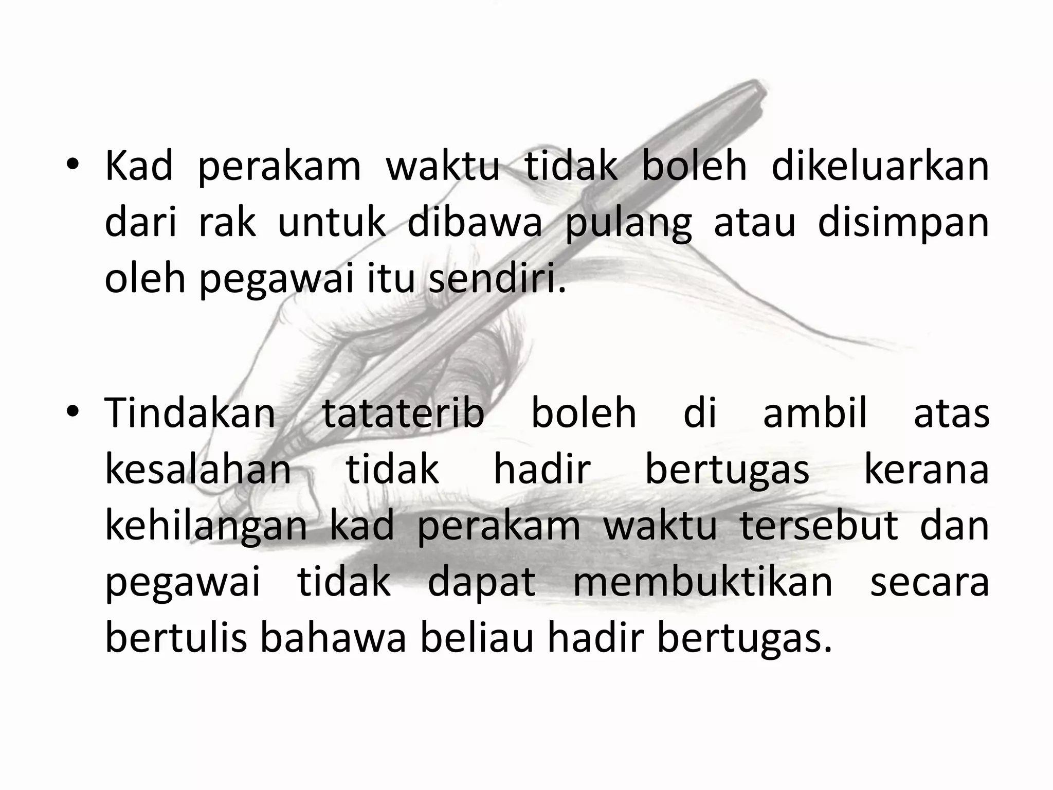 Pengurusan Kad Perakam Waktu (Baru) | PPTX