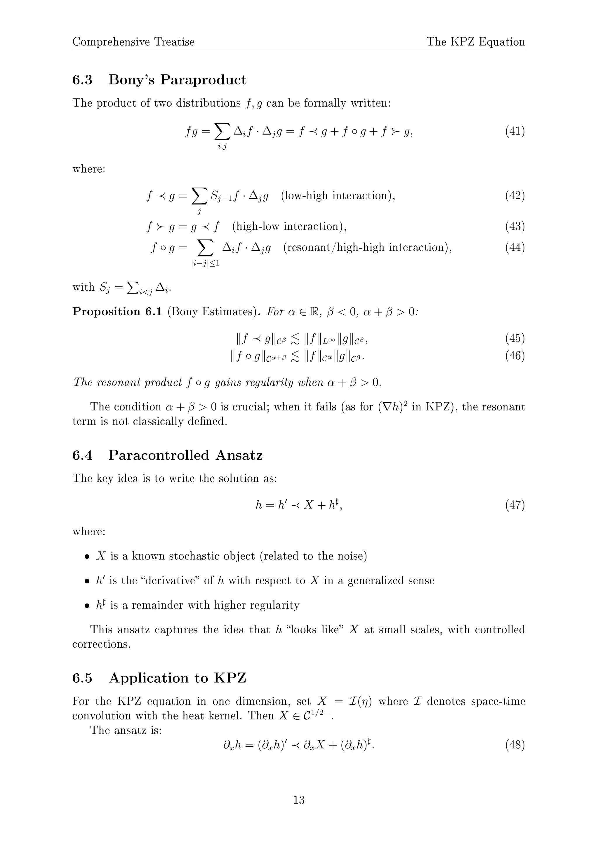 KPZ Equation: A Comprehensive Description | PDF