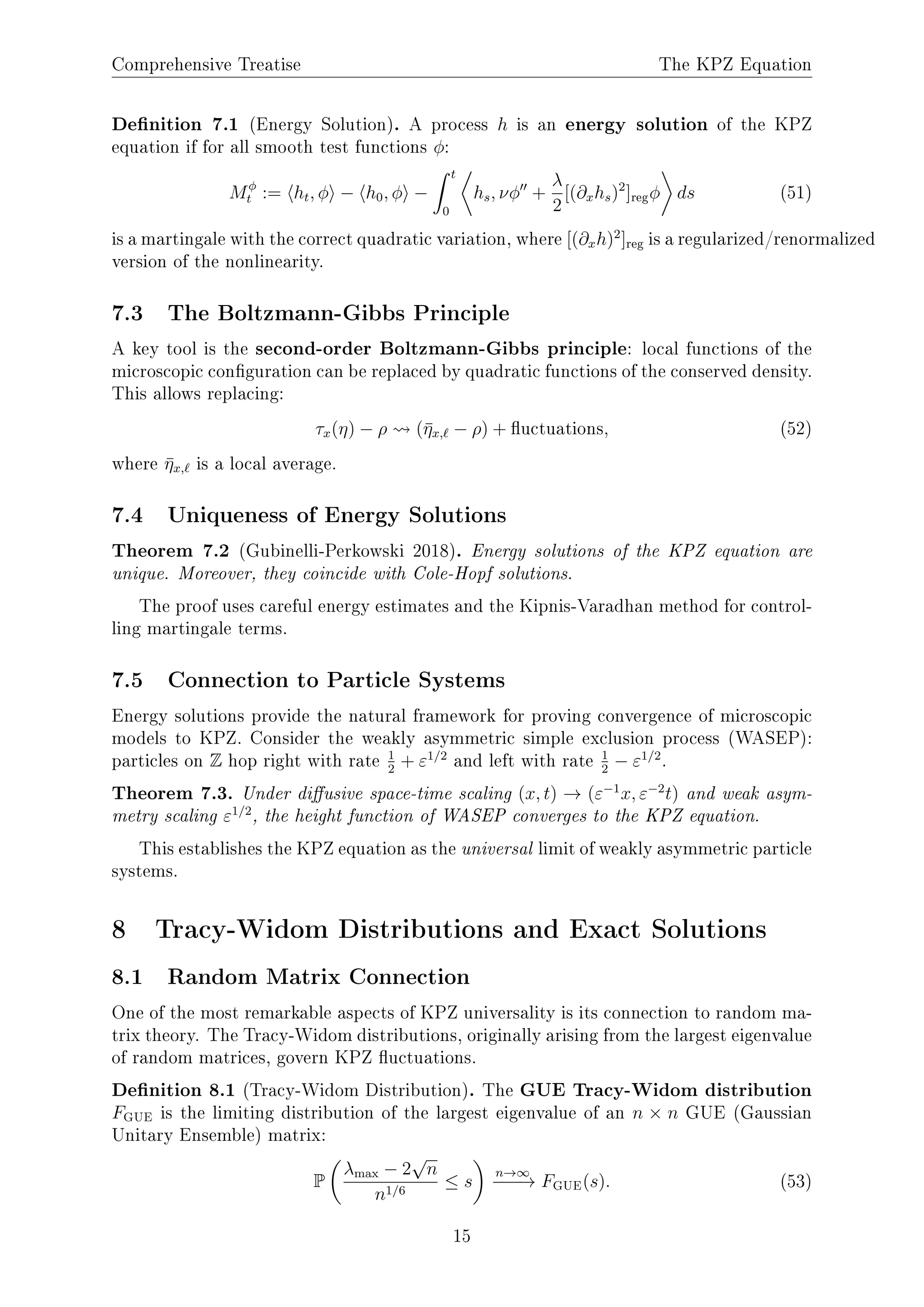 KPZ Equation: A Comprehensive Description | PDF