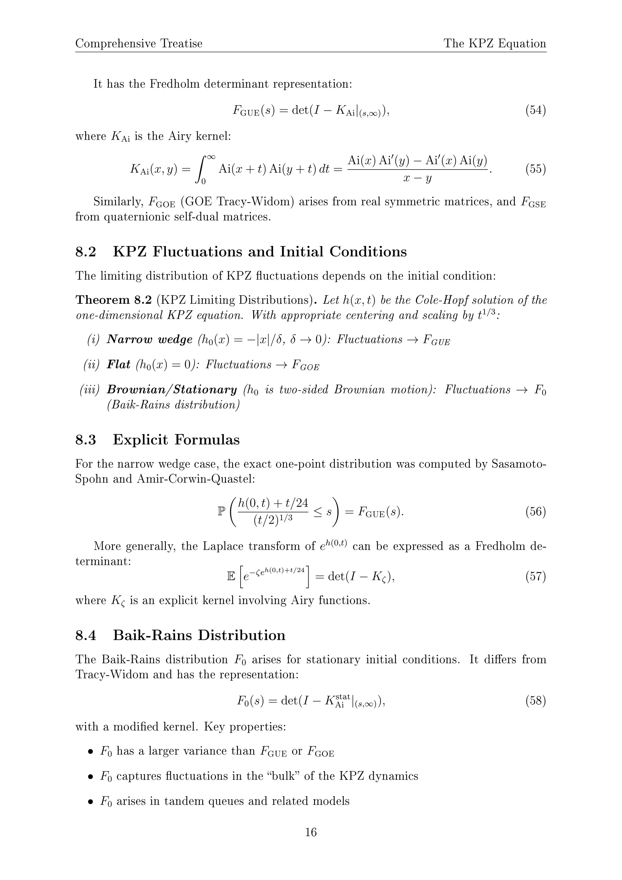 KPZ Equation: A Comprehensive Description | PDF