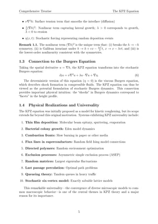 KPZ Equation: A Comprehensive Description | PDF