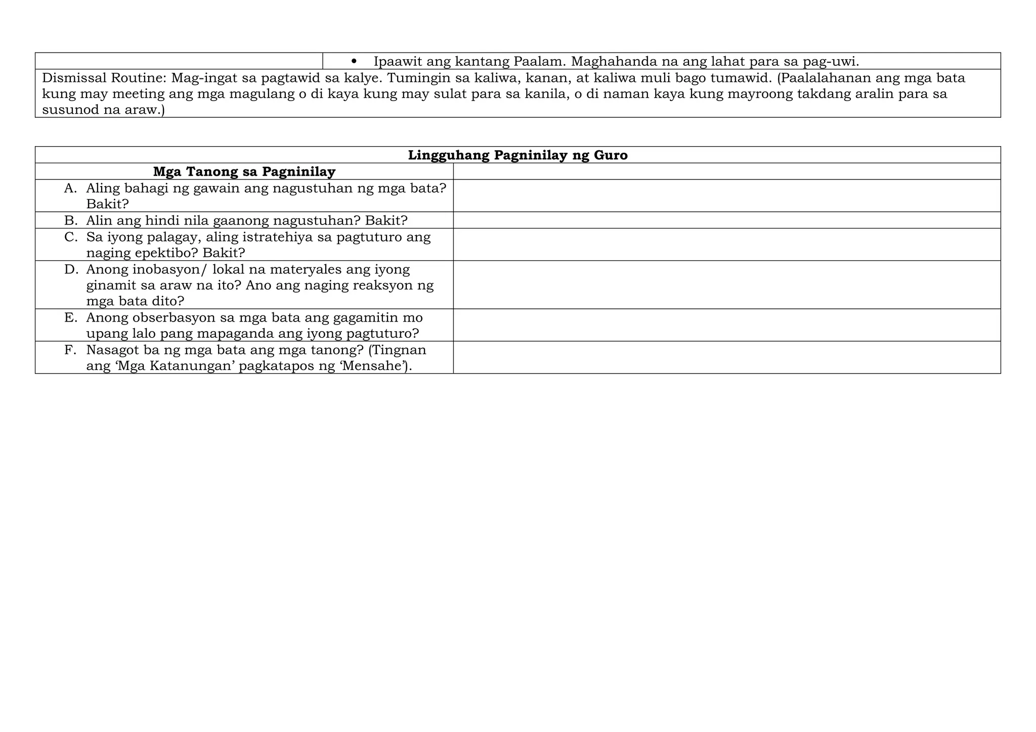 Kindergarten Quarter 2 Week 6 Day 1 DLL .docx