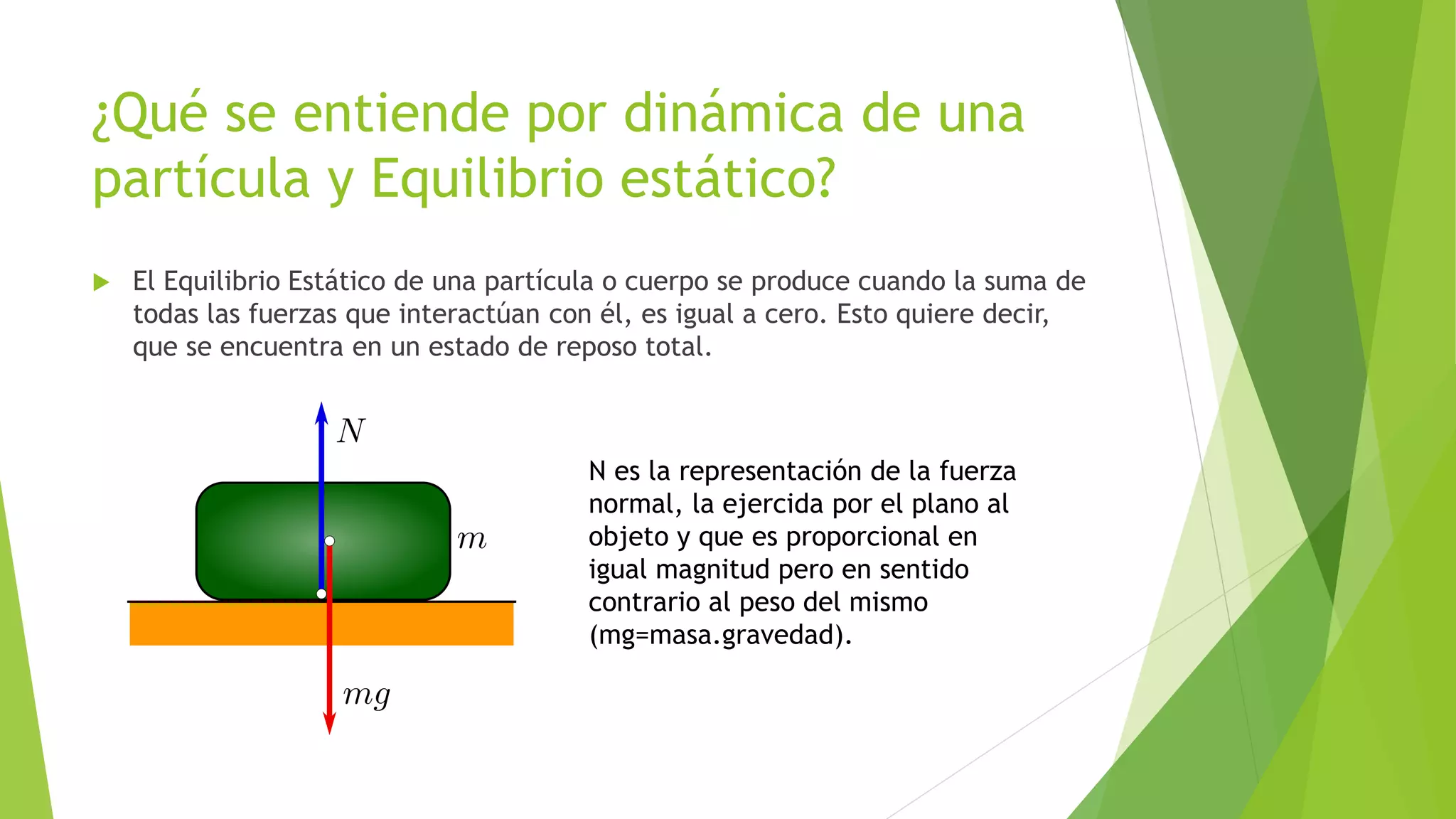 Dinámica y equilibrio estático | PDF