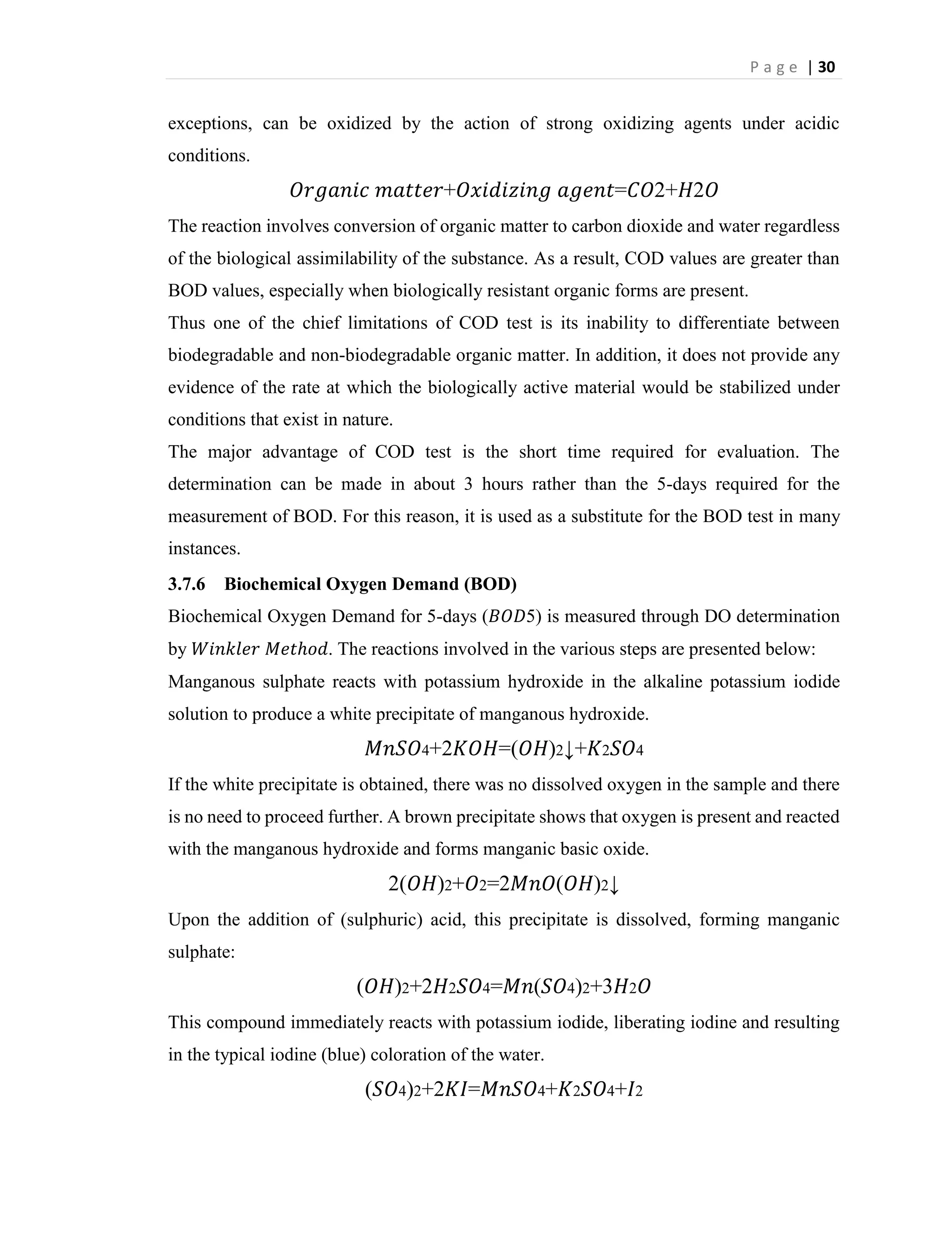 Identification of Pollution Sources & Water Quality Analysis of ...
