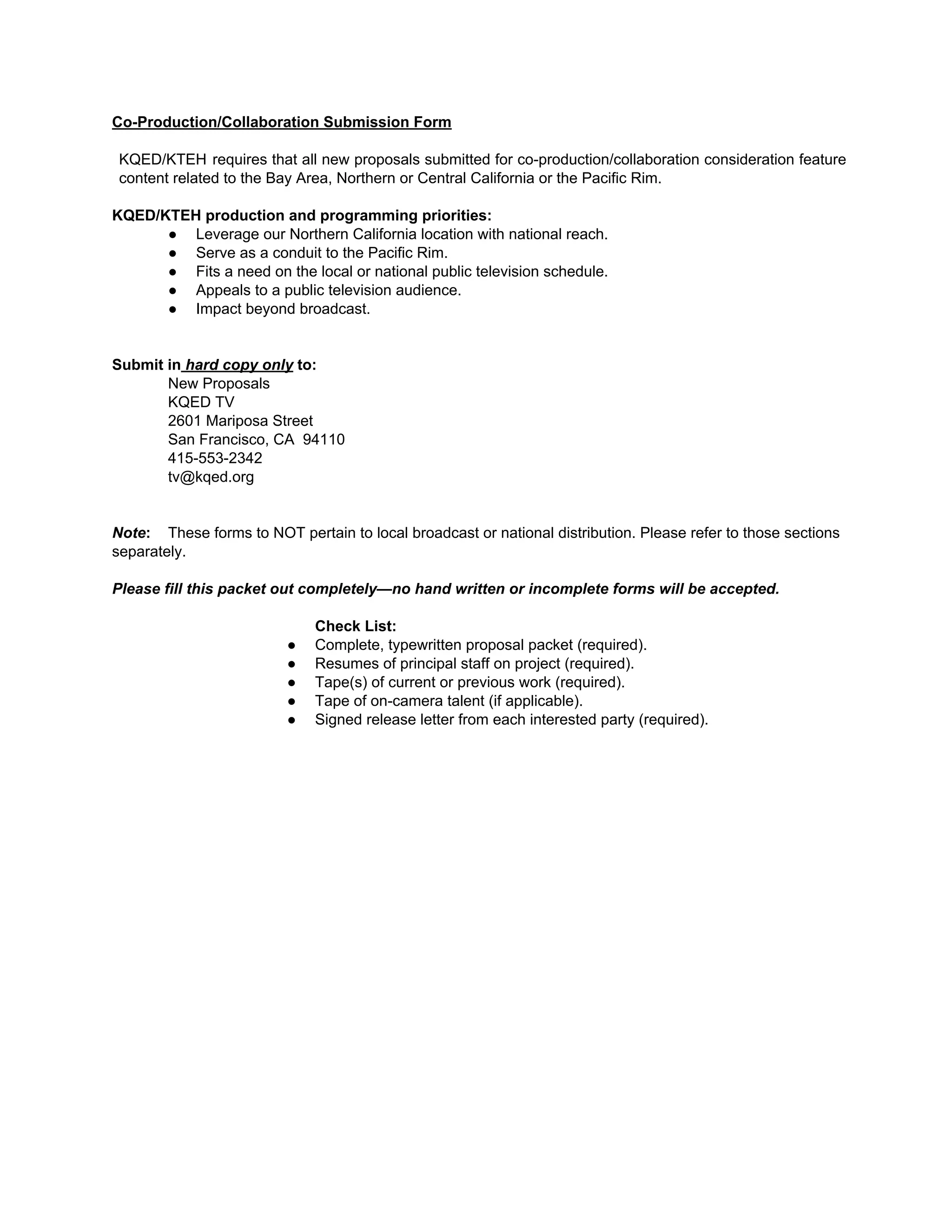 KQED Alpha Innovator Production Project | PDF | Television | Entertainment