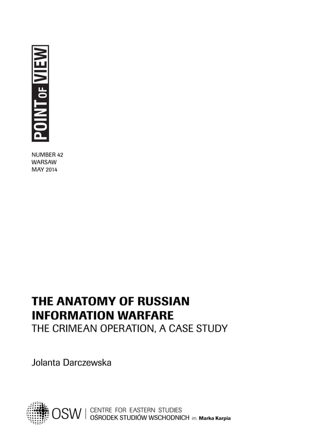The anatomy of russian information warfare | PDF