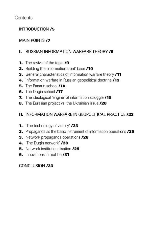 The anatomy of russian information warfare | PDF