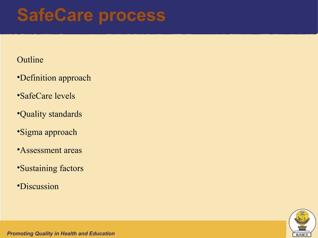 SafeCare and Kenya Quality Model of health Linkages | PPT