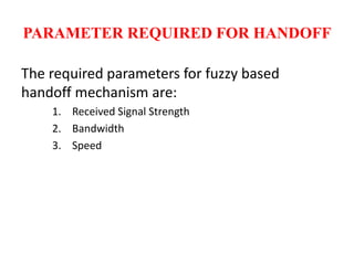 An efficient vertical handoff mechanism | PPTX