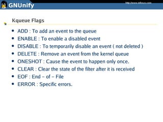 Kqueue : Generic Event notification | PDF