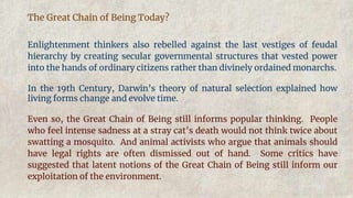 The Great Chain of Being | PPTX