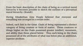 The Great Chain of Being | PPTX