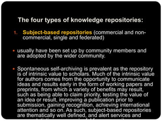 Knowledge Repository and Knowledge Management | PPTX