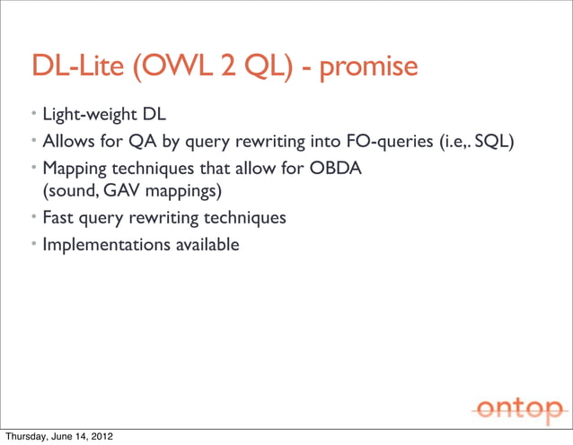 KR12 Semantic Index and TBox optimisation with respect to dependencies | PPT
