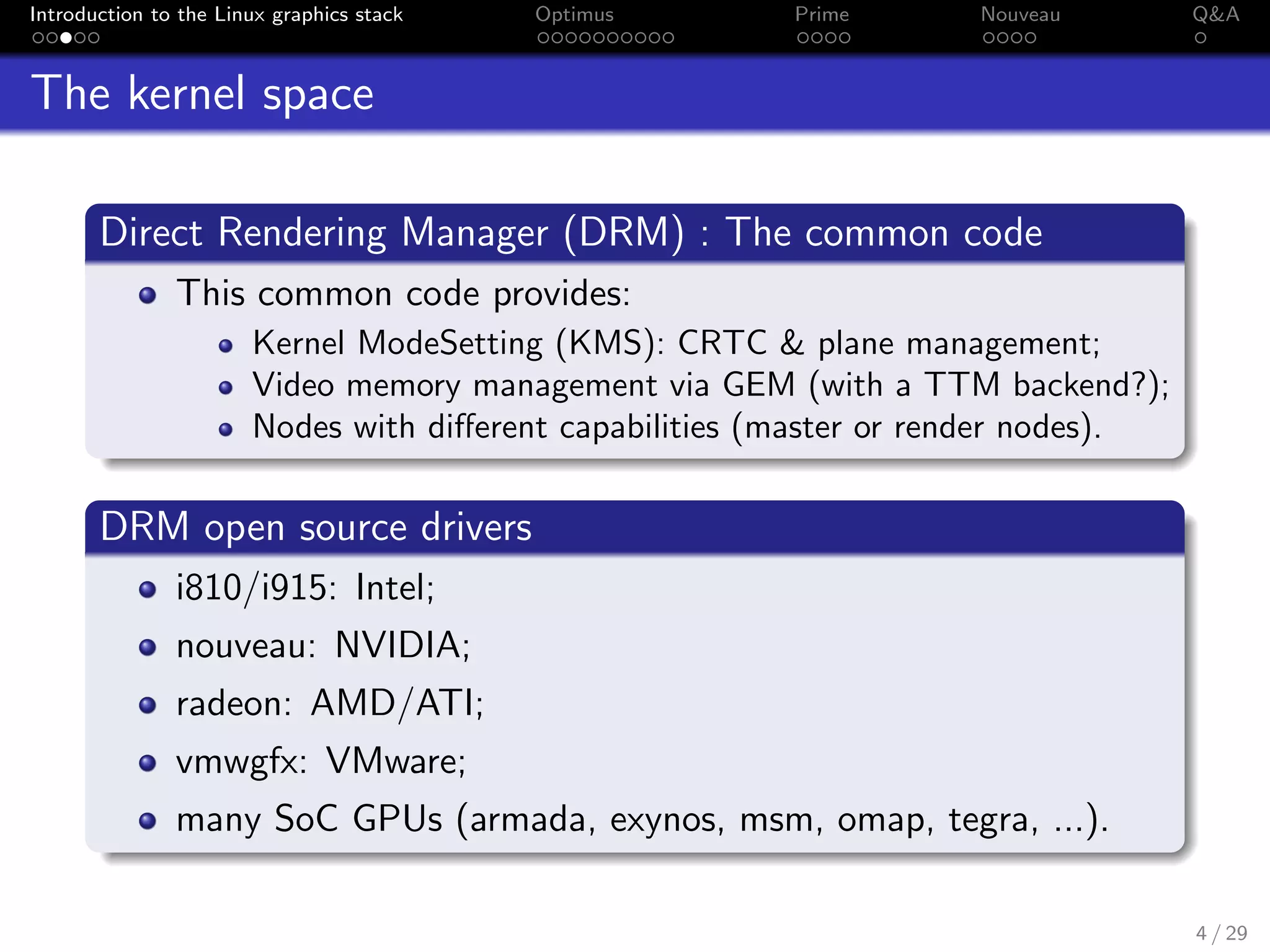 Kernel Recipes 2014 - The Linux graphics stack and Nouveau driver | PPT