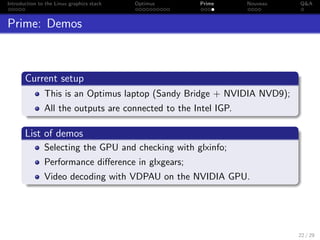 Kernel Recipes 2014 - The Linux graphics stack and Nouveau driver | PDF