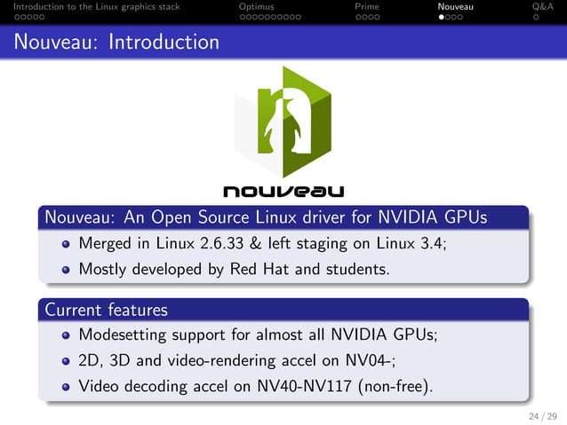 Kernel Recipes 2014 - The Linux graphics stack and Nouveau driver | PPT