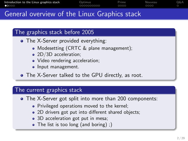 Kernel Recipes 2014 - The Linux graphics stack and Nouveau driver | PPT