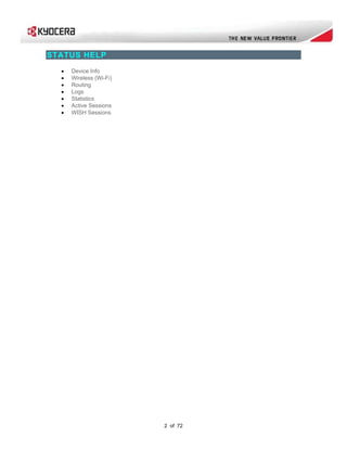 KR2 Kyocera User Guide | PDF