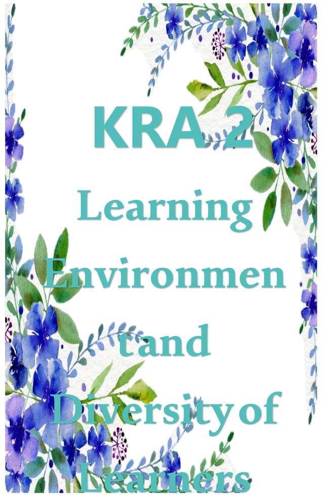 KRA 1 and 2 | DOCX | Educational Assessment | Education