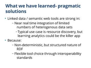 Idealism and Pragmatism in Linked Educational Data | PPT