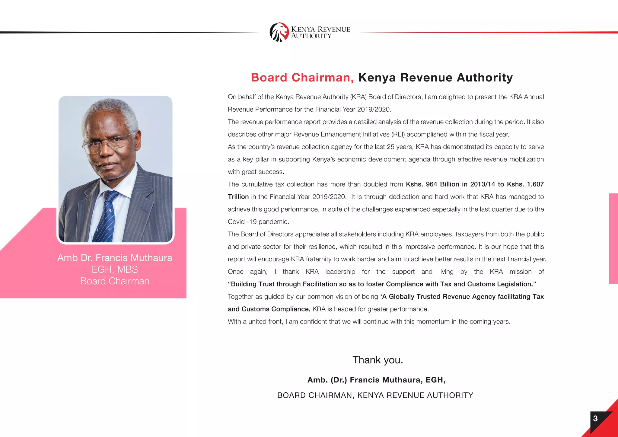 KRA Annual Revenue Performance Report 2019/2020 | PDF